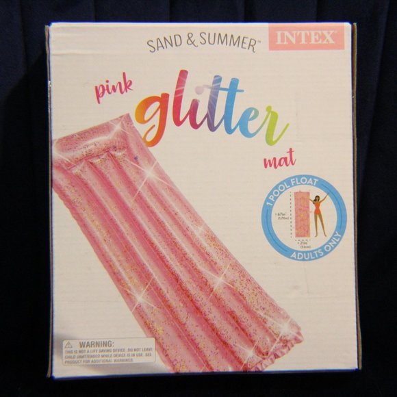 Sand and Summer - Intex | Other | Nib Pink Glitter Pool Mat For Pool ...